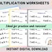 Multiplication Worksheets, Maths Revision, Multiplication Revision ...