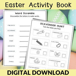 Easter Activity Book for Kids Activities for Kids Coloring Pages Easter ...