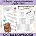 English Language Worksheets, 'at the Airport' Theme Worksheets, 3rd ...