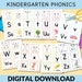 Phonics Alphabet Flashcards, Kindergarten Activity Cards, Magnetic ...