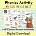 CVC Phonics Activity, Literacy Centre Game, Phonics Match and Clip ...