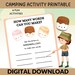 Camping Smores Game, Campfire Activities for Kids, Printables for ...