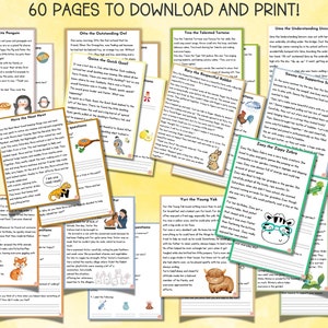 2nd-3rd Grade Reading Comprehensions Bundle | Writing Frames Printables ...