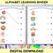Alphabet Busy Book, ABC Learning Binder With Beginning Sounds for ...
