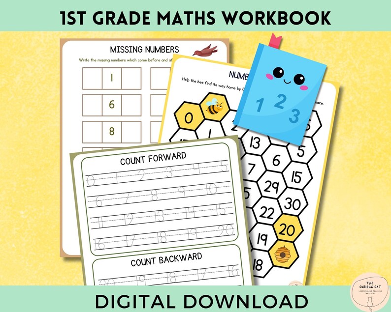 Maths Worksheets for 1st Grade | Maths Workbook | Addition Subtraction ...