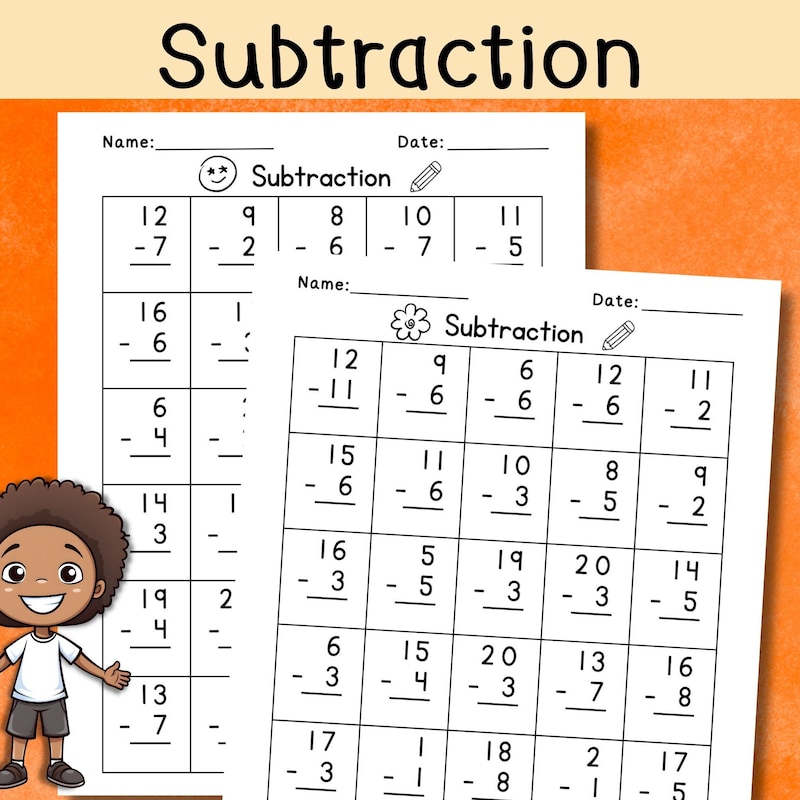 Addition Worksheets - Etsy