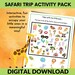 Kindergarten Printable, A Safari Trip Pack for Young Explorers, A ...