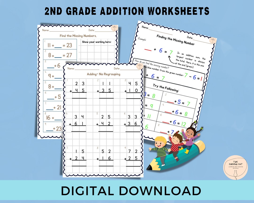 Hojas de trabajo de suma para 2.o grado, Impresiones de hechos de suma ...
