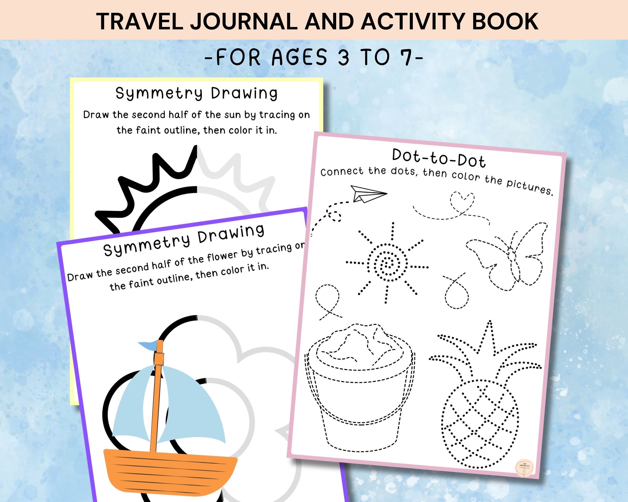 Printable Travel Journal for Kids, Fun Children’s Travel Diary, Family ...