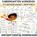 Printable Kindergarten Summer Workbook, Educational Activities for ...