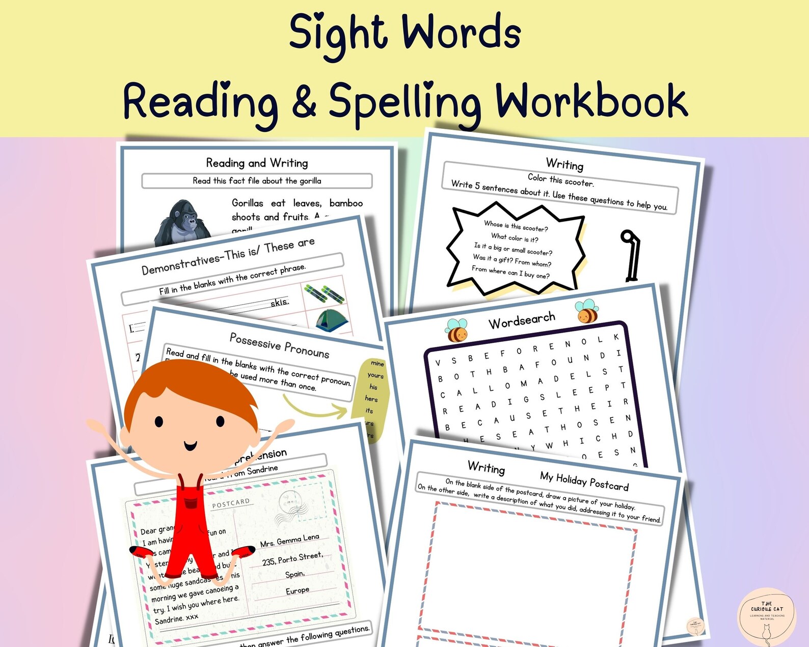 Spelling, Reading and Writing Worksheets, 2nd Grade Sight Words ...