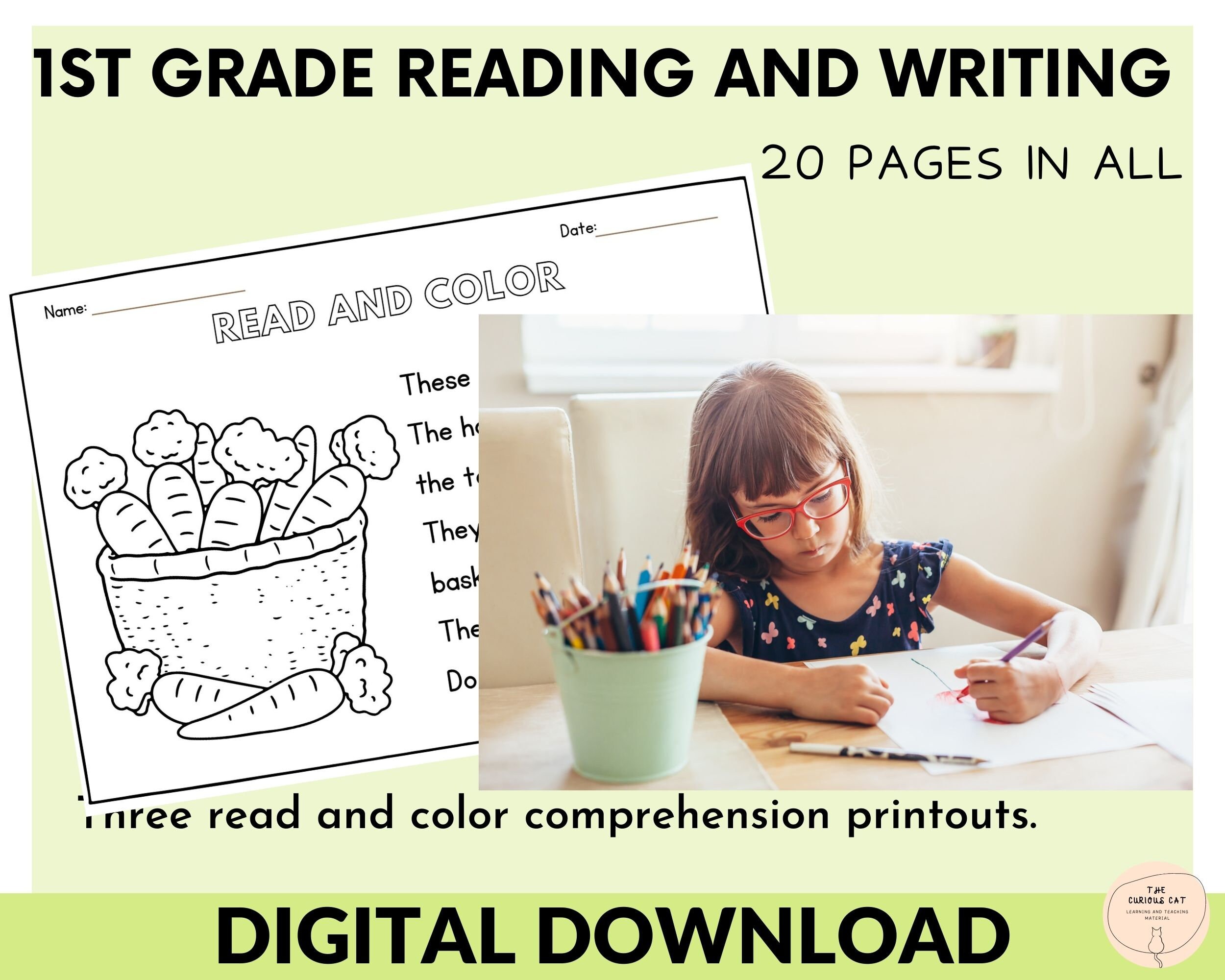 Worksheets for 1st Grade, Spelling and Writing Printables, Reading and ...
