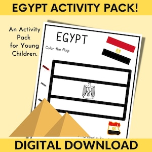 Egypt Adventure Activity Pack: Engaging Worksheets for Young Explorers ...