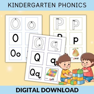 Phonics Alphabet Flashcards, Kindergarten Activity Cards, Magnetic ...
