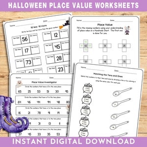 Maths Place Value Worksheets, 2nd and 3rd Grade Maths Printables ...