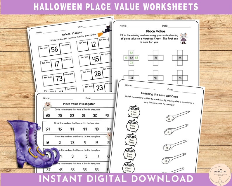Maths Place Value Worksheets, 2nd and 3rd Grade Maths Printables ...