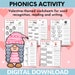 Phonics Valentines Worksheets; Word Recognition, Reading & Writing ...