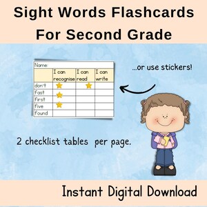 Sight Words Printable Flashcards, 2nd Grade Reading Skills, High ...