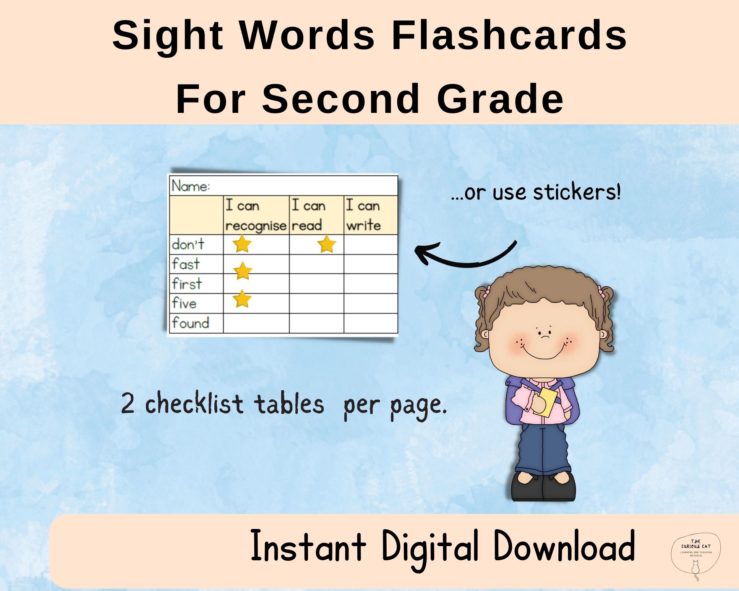 Sight Words Printable Flashcards, 2nd Grade Reading Skills, High ...