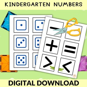 Kindergarten Numbers Activity, Printable Number Game, Addition ...