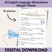 English Language Worksheets, 'at the Airport' Theme Worksheets, 3rd ...