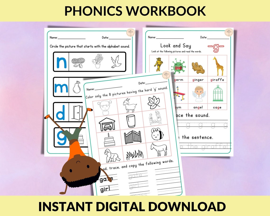 Phonics Worksheets Beginning Sounds, Reading and Writing Phonics ...