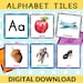 Alphabet Learning Activity, Magnetic Tiles Resource for Pre-k and ...