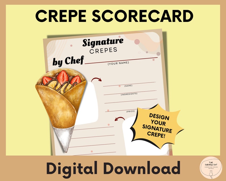 Kids Worksheet, Crepe Rating Activity, Pajama Party Activity Idea ...