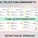 Multiplication Worksheets, Maths Revision, Multiplication Revision ...