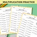 Multiplication Worksheets, Maths Fluency Printables, Times Tables ...