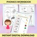 Phonics Worksheets Beginning Sounds, Reading and Writing Phonics ...