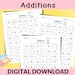 15 Addition Worksheets Fill-in-the-blanks Maths Printables (numbers 1 ...