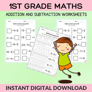 Addition and Subtraction Worksheets; Maths 1st Grade; Homeschool ...
