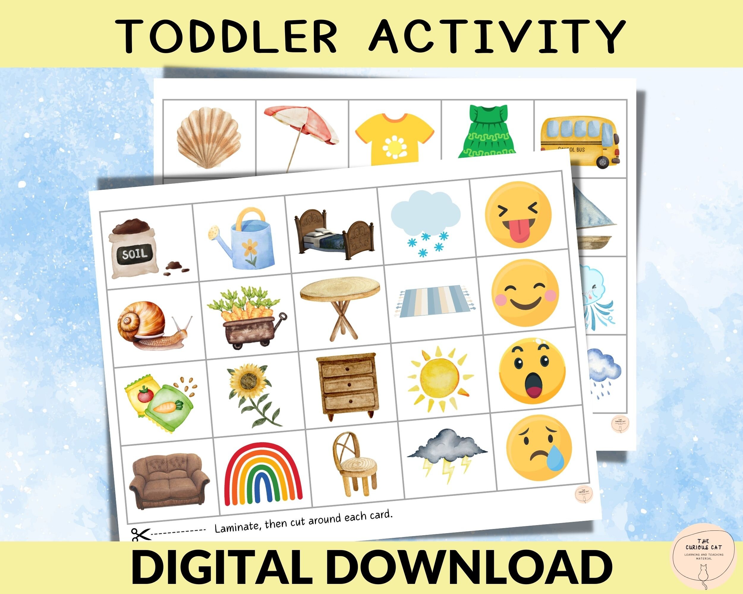 Toddler Sorting Activity Printables Set: Shapes, Animals, Fruits ...
