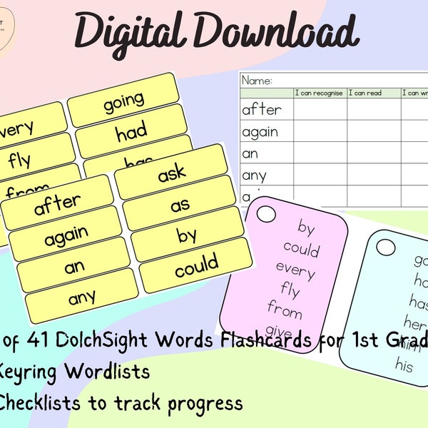 Sight Word Checklist - Etsy