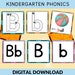 Phonics Alphabet Flashcards, Kindergarten Activity Cards, Magnetic ...