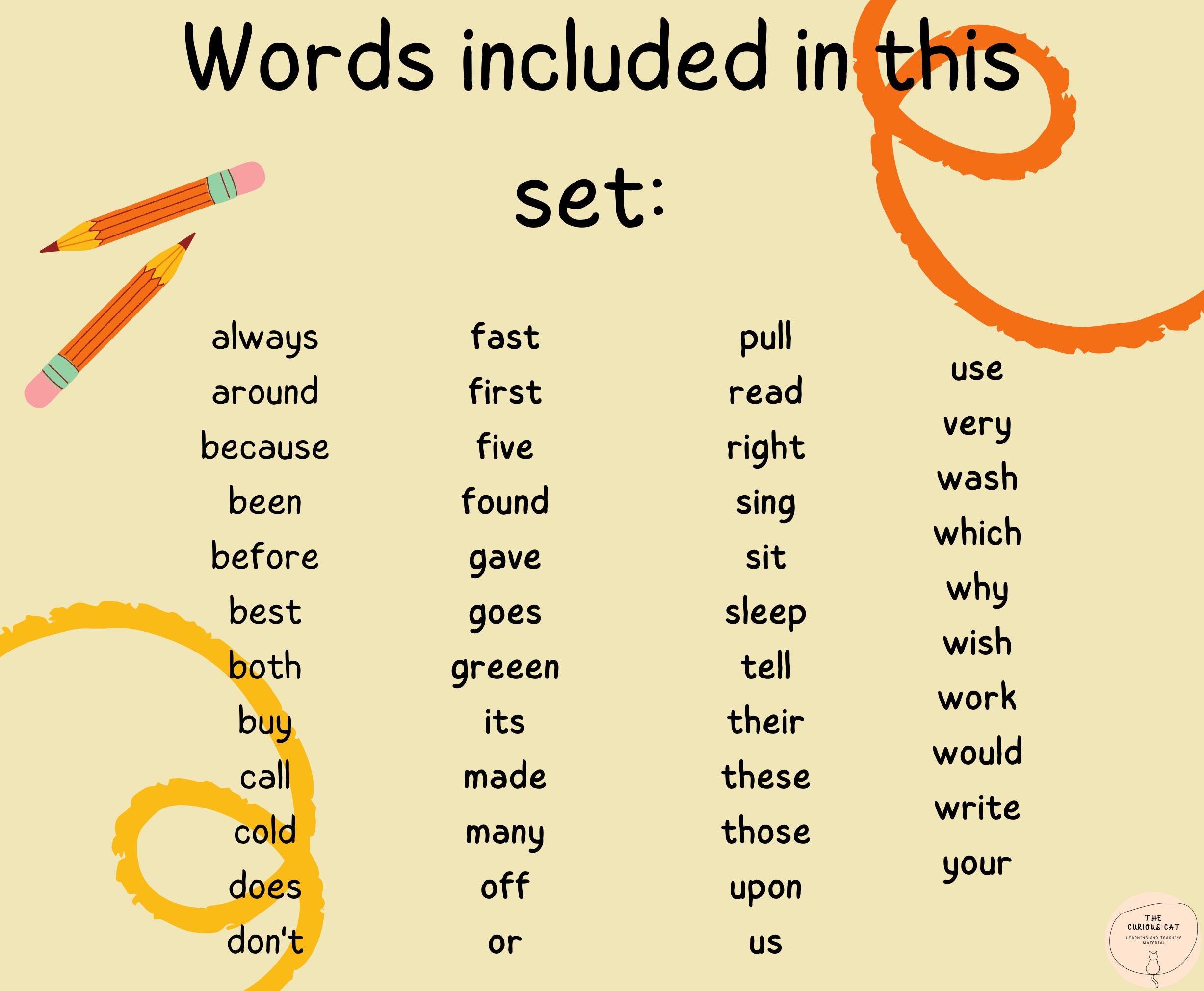 2nd Grade Sight Words, Dolch Sight Words Flashcards, Wordlists ...