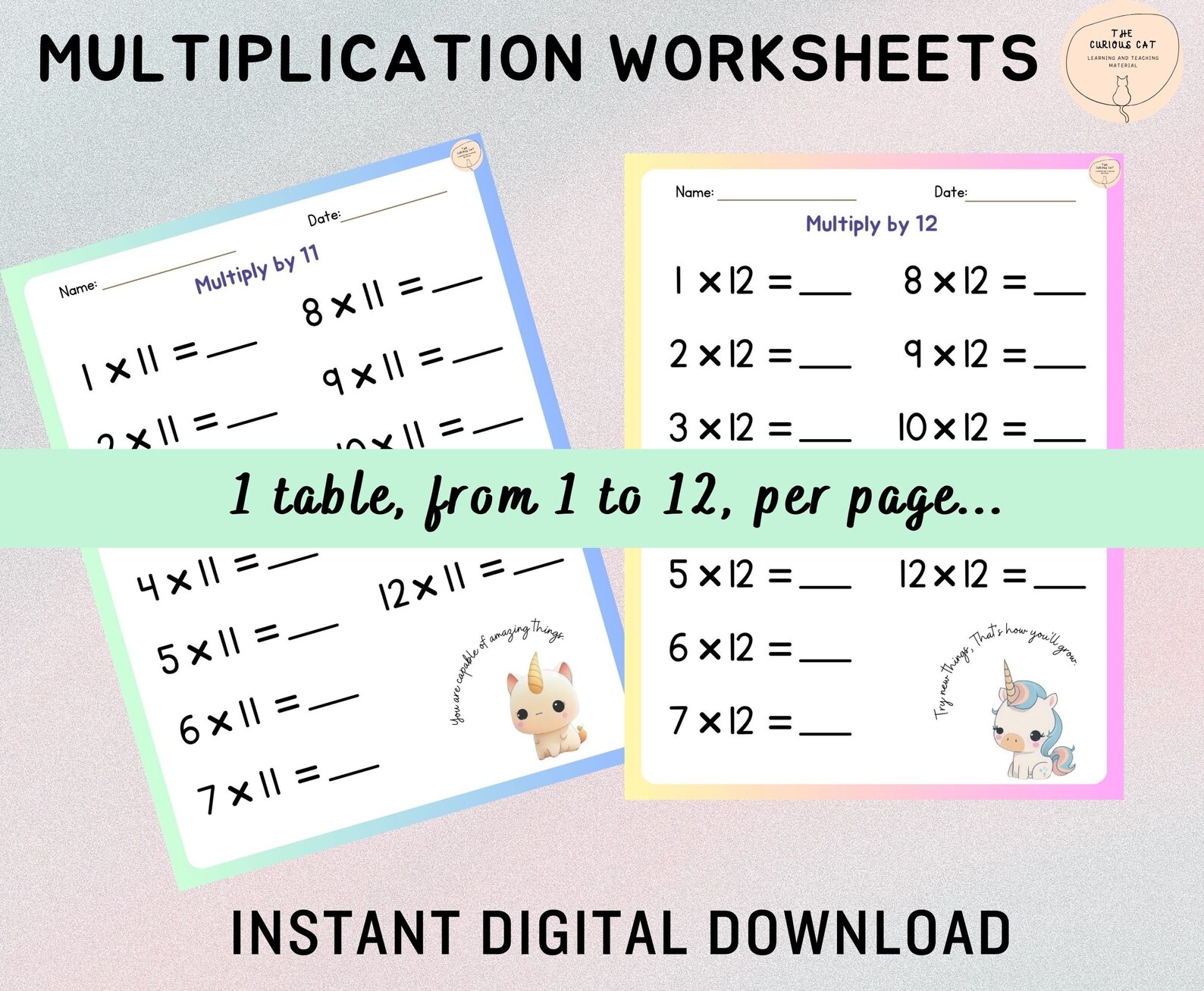 Multiplication Worksheets, Maths Revision, Multiplication Revision ...
