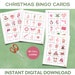 Pink Christmas Bingo Game; Bingo Cards Activity for All the Family ...