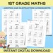 Maths Worksheets, 1st Grade Maths Printouts, Addition & Subtraction ...