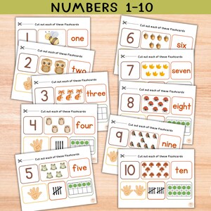 Counting Activity for Kindergarten, Homeschool, Montessori Printable ...