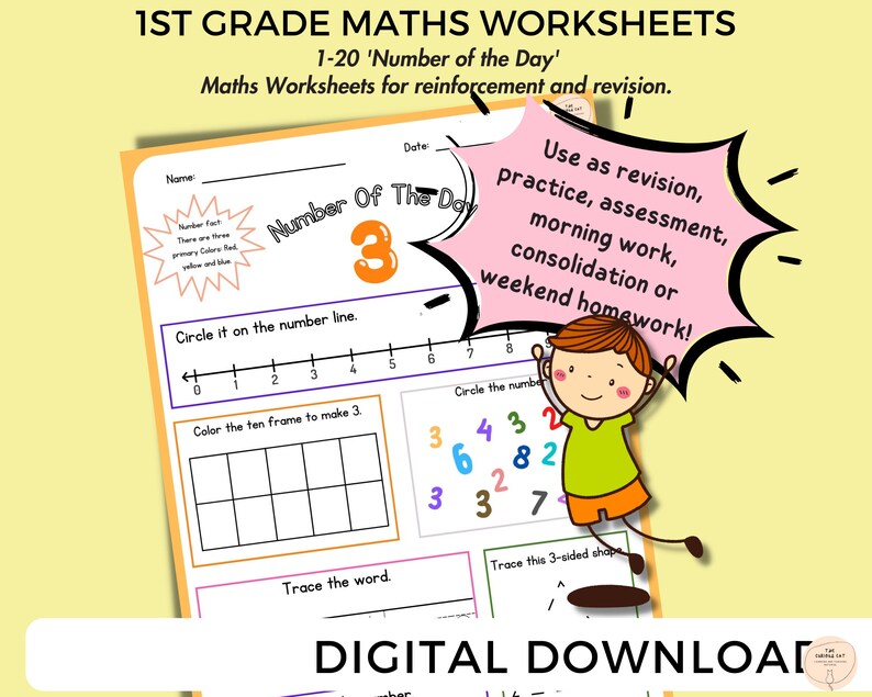 Maths Worksheets, 1st Grade Printables, Addition and Subtraction ...