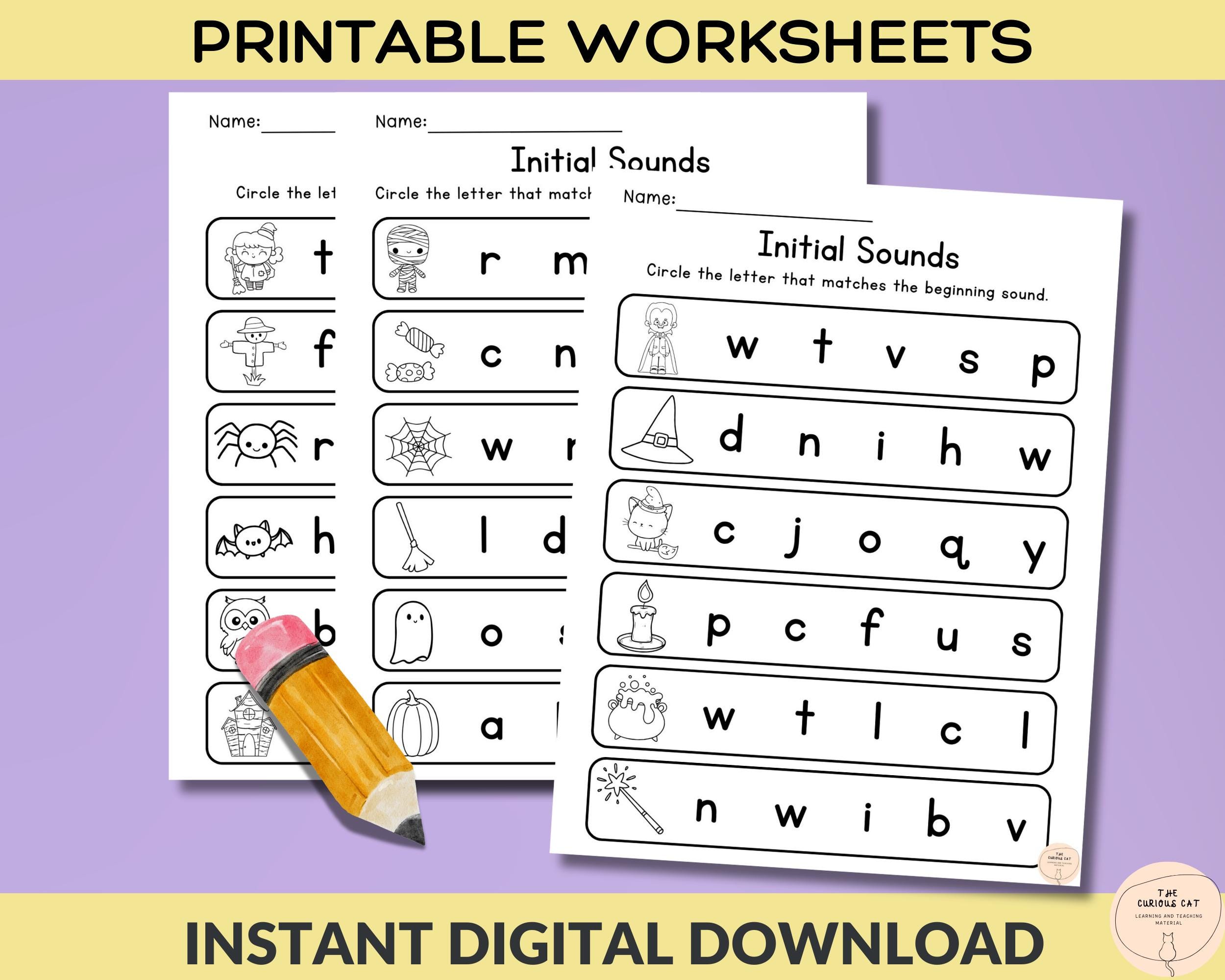 35 Halloween Worksheets, Coloring Pages Pre-school, Kindergarten ...