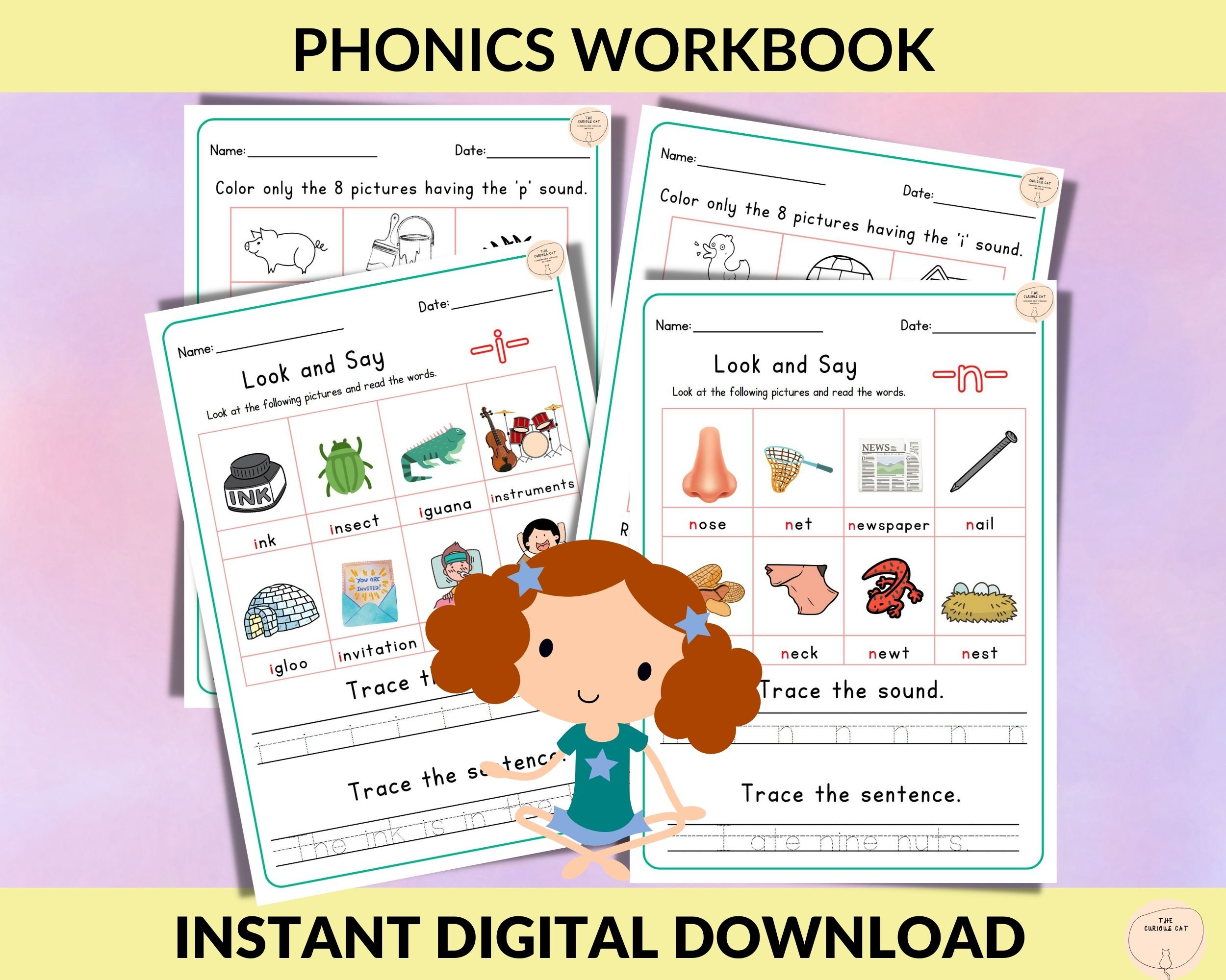 Phonics Worksheets Beginning Sounds, Reading and Writing Phonics ...