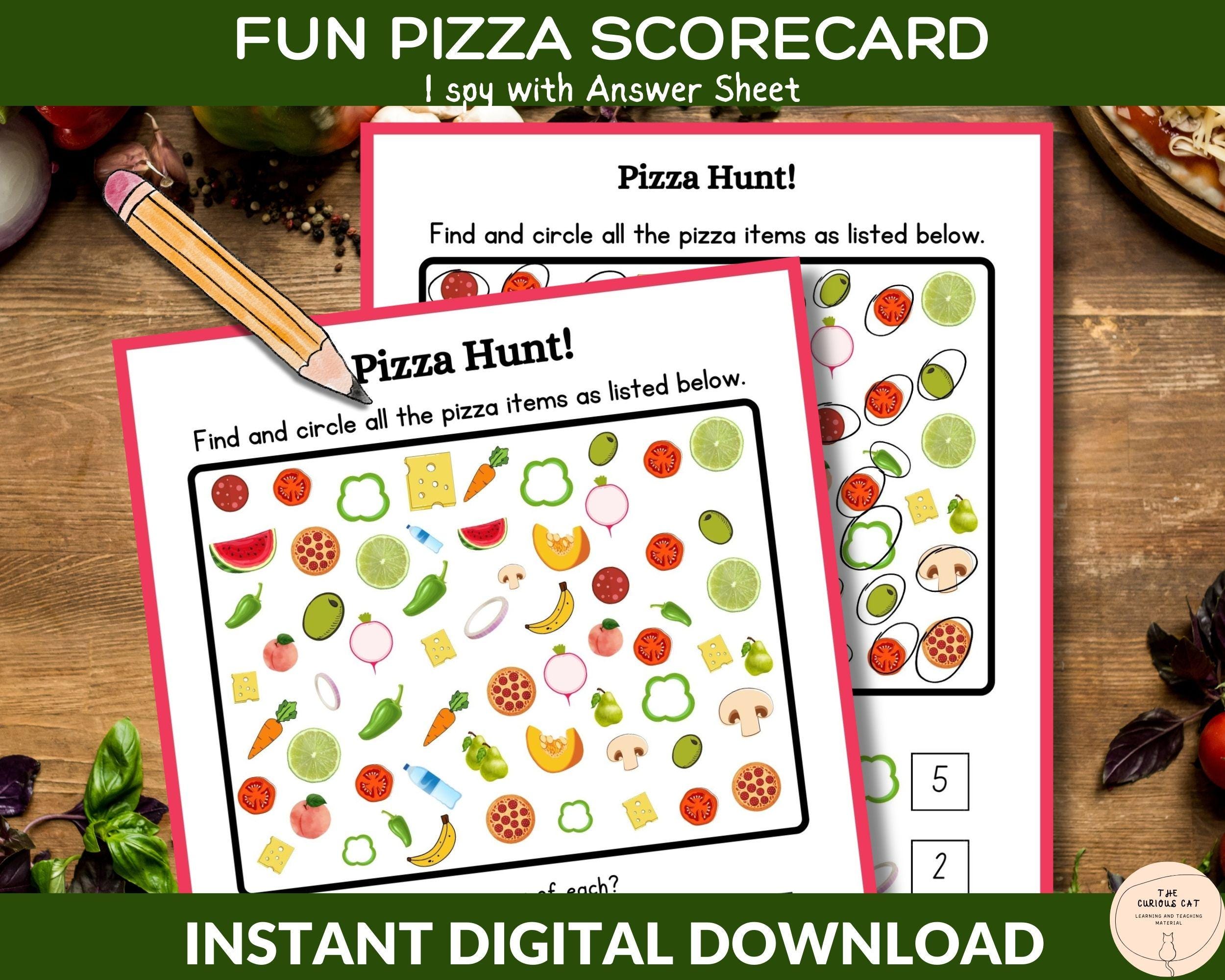Pizza Party Printables, Italy Theme Activities for Children, Classroom ...