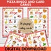 Printable Pizza Games, Pizza Bingo, Snap and Memory Game, Printable ...