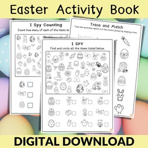 Easter Activity Book for Kids Activities for Kids Coloring Pages Easter ...