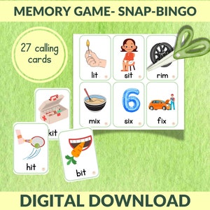 CVC Phonics Printable Activity for Pre-k and Kindergarten, Phonemic ...