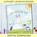 Alphabet Busy Book, ABC Learning Binder With Beginning Sounds for ...