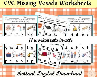 Phonics Worksheets-cvc Color by Code. Fall Theme. - Etsy Hong Kong